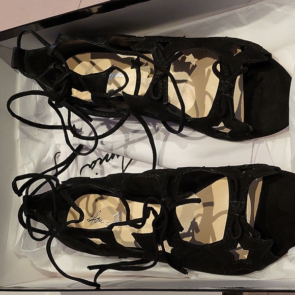 Isa Tapia | Shoes | Isa Tapia Suede Size 38 Sandals | Poshmark